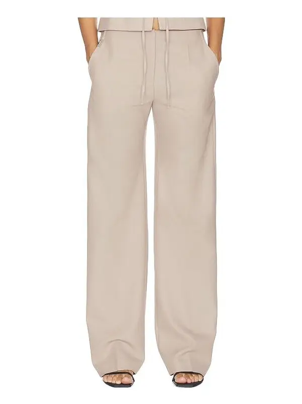 HAELO Straight Leg Trousers - Cobblestone