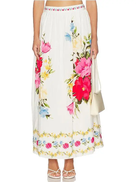 Yumi Kim Sicilia Printed Maxi Skirt - Multi