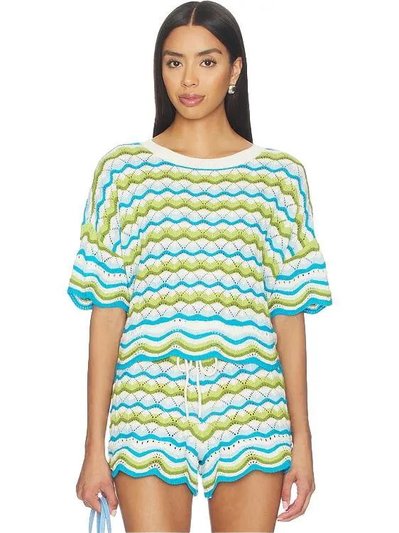 L*Space Sunchaser Top - Blue,green