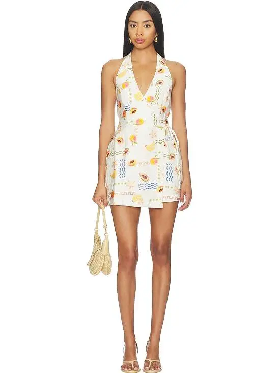 Minkpink Vcarmen Halter Romper - White