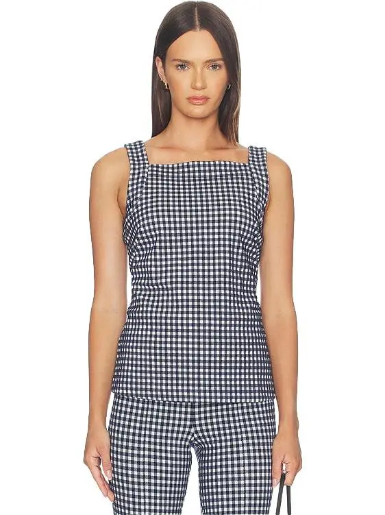 Spanx Ponte High Neck Tank Top - Navy