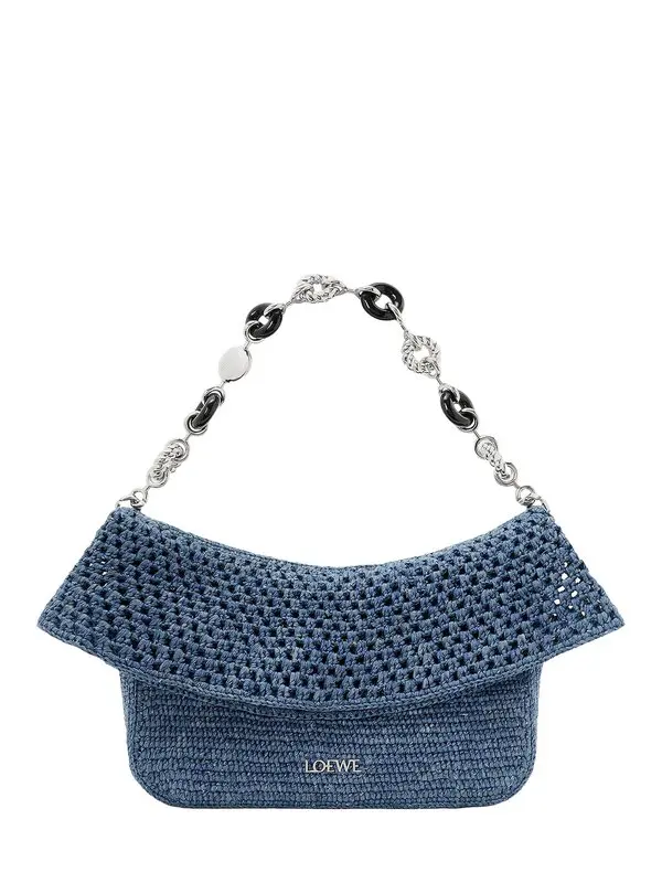 Loewe Crochet Shoulder Bag - Blue