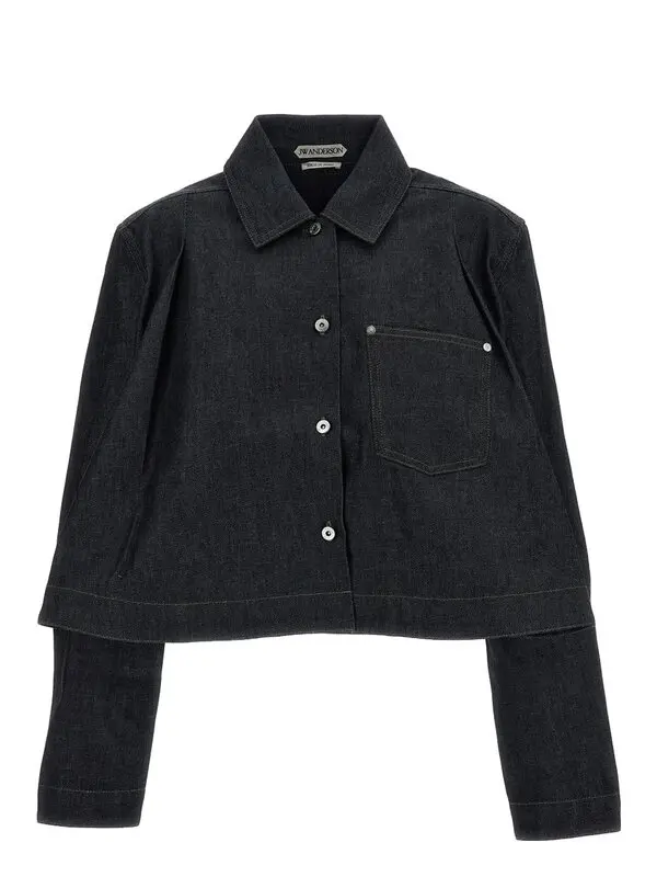 JW Anderson Oversized Denim Shirt - Blu