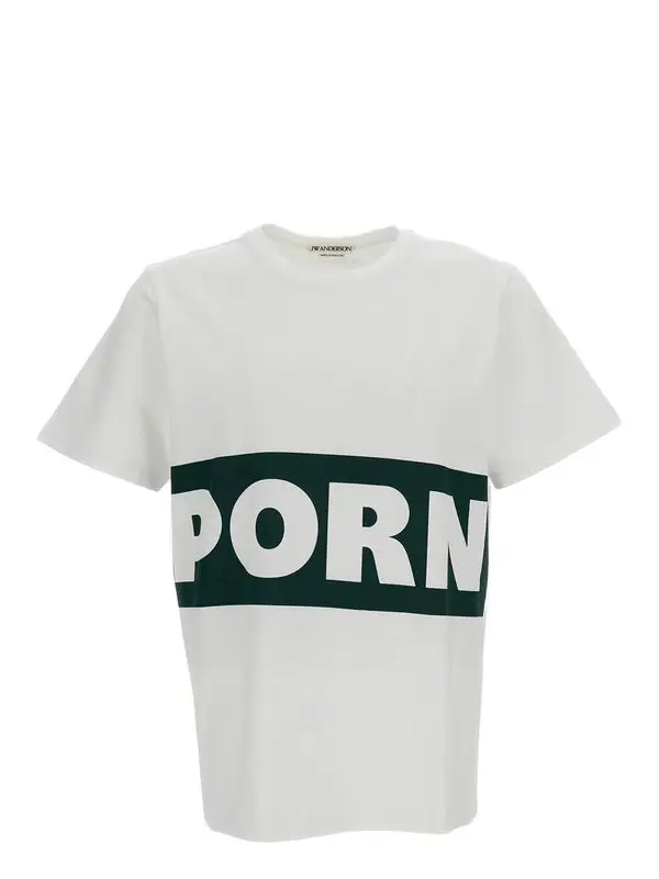 JW Anderson Maglietta Con Stampa - Bianco