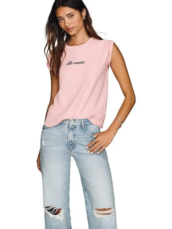 MOTHER Boxy Goodie Goodie Cotton T-shirt - Little Maniac