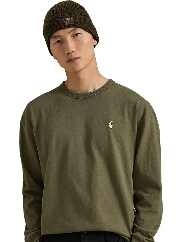 Ralph Lauren Relaxed Fit Jersey Long-sleeve T-shirt - Cruise Olive