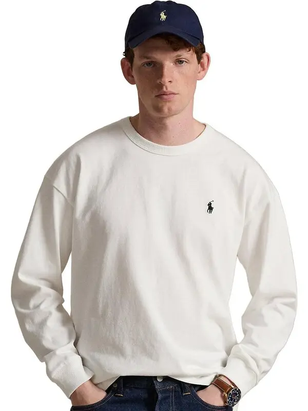 Ralph Lauren Relaxed Fit Jersey Long-sleeve T-shirt - White