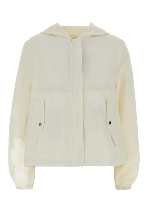 Herno Jersey Reversible Hooded Jacket - White