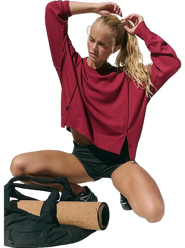 Free People All My Love Long Sleeve Top - Brick
