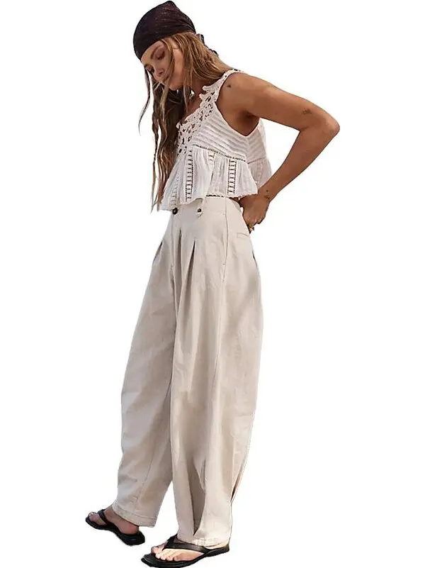 Free People At Bay Trousers - Undyed Natural