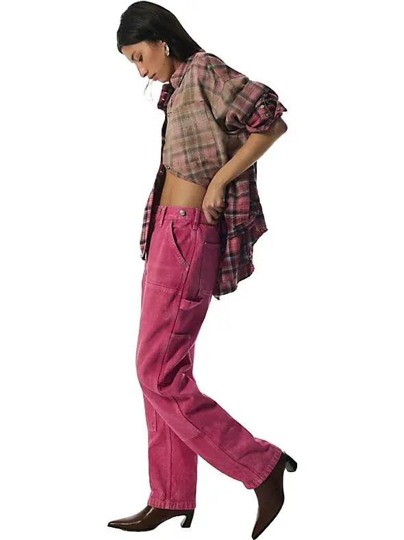 Free People We The Free Emily Carpenter Jeans - Pink Panther