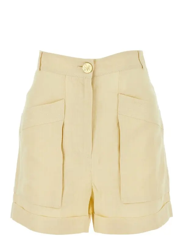 Le Kasha Linen Ashraf Shorts - White