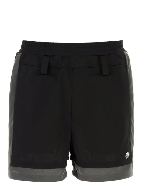 AMBUSH Polyester Bermuda Shorts With Logo Detail - Black