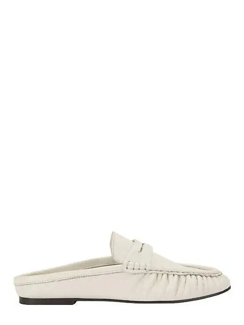 Steve Madden Rafe Leather Mules - White