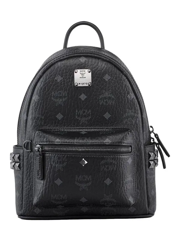 Mcm Stark Zipper Backpack - Black