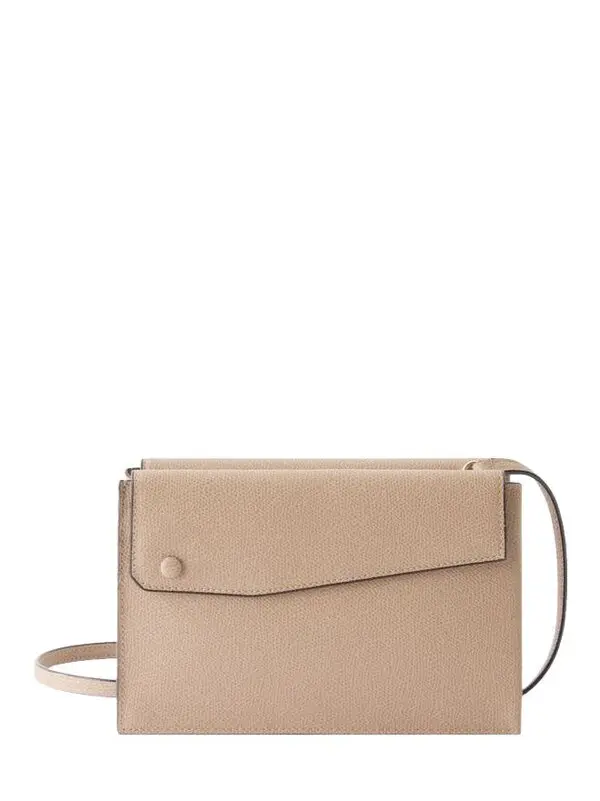 VALEXTRA Flap Shoulder Bag - Beige