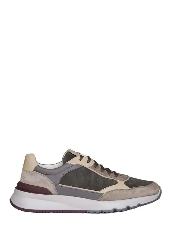 Brunello Cucinelli Low Top Lace-up Sneakers - Gray