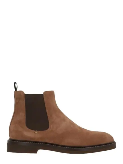 Brunello Cucinelli Suede Chelsea Boots - Brown
