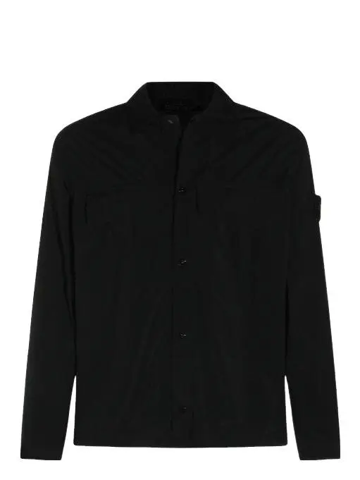 Stone Island Logo-patch Shirt - Black