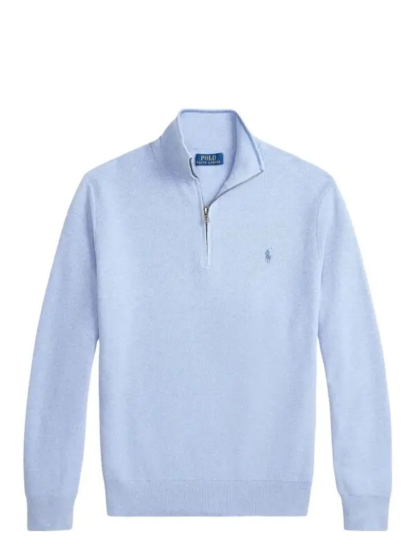 Polo Ralph Lauren Quarter Zip Knit Sweater - Blue