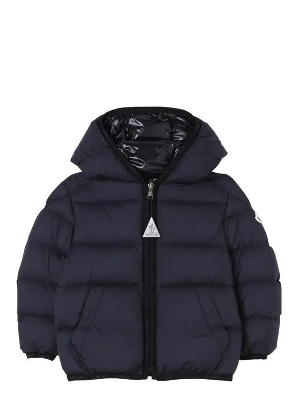 Moncler Long-sleeved Hooded Cotton Jacket - Midnight Blue
