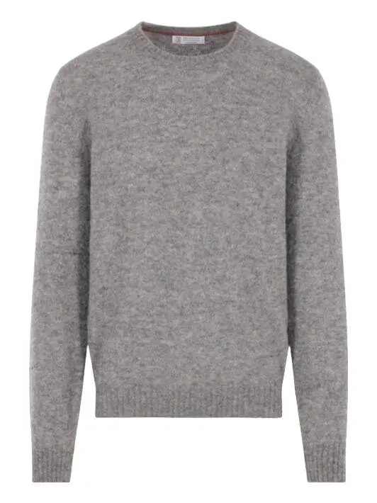 Brunello Cucinelli Crewneck Knit Sweater - Gray