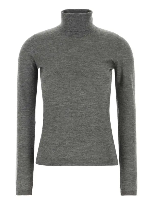 Brunello Cucinelli Long Sleeve Turtleneck Sweater - Gray