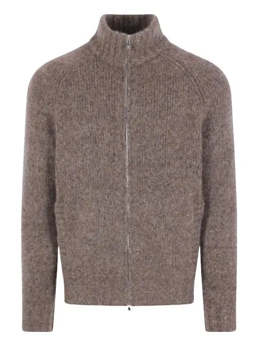 Brunello Cucinelli Long-sleeved Zip-up Cardigan - Gray