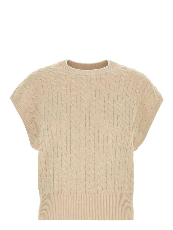 Brunello Cucinelli Cable Knit Vest - Nude