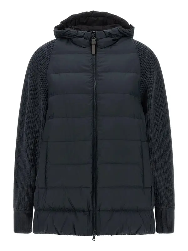 Brunello Cucinelli Zip Up Hooded Jacket - Blue