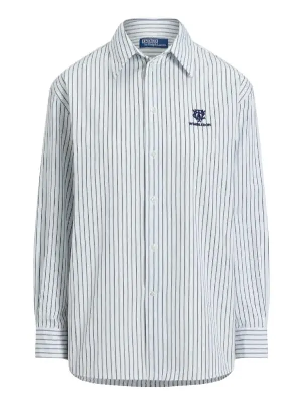 Polo Ralph Lauren Wimbledon Striped Cotton Shirt - White