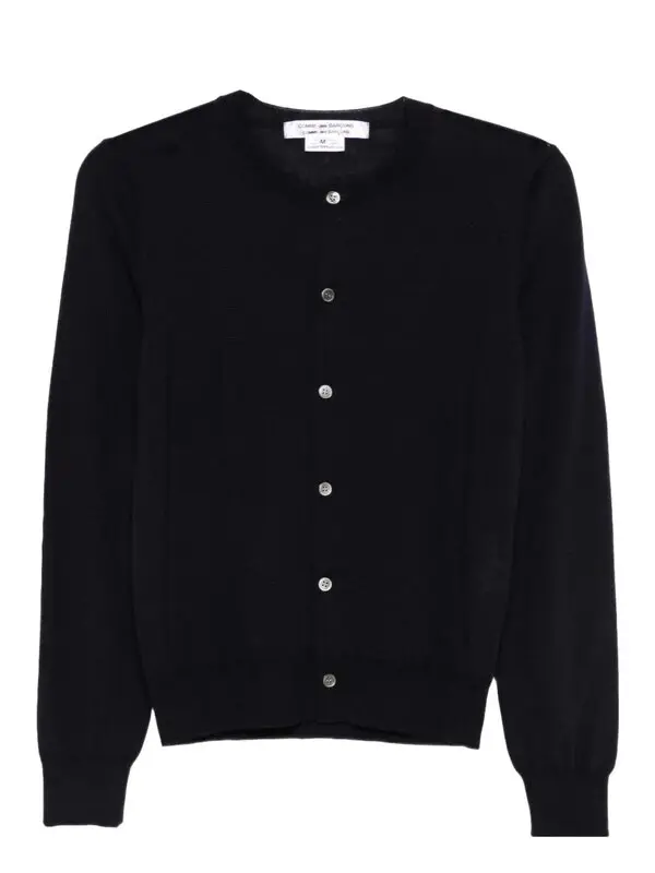 Comme Des Garçons Button Knitwear - Navy Blue