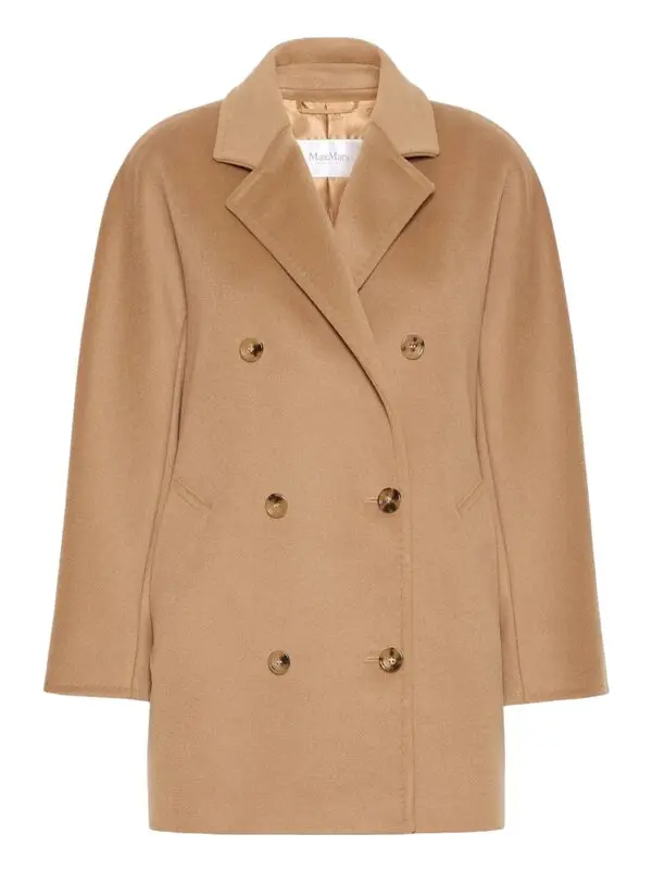 Max Mara Rebus Double-breasted Coat - Camel