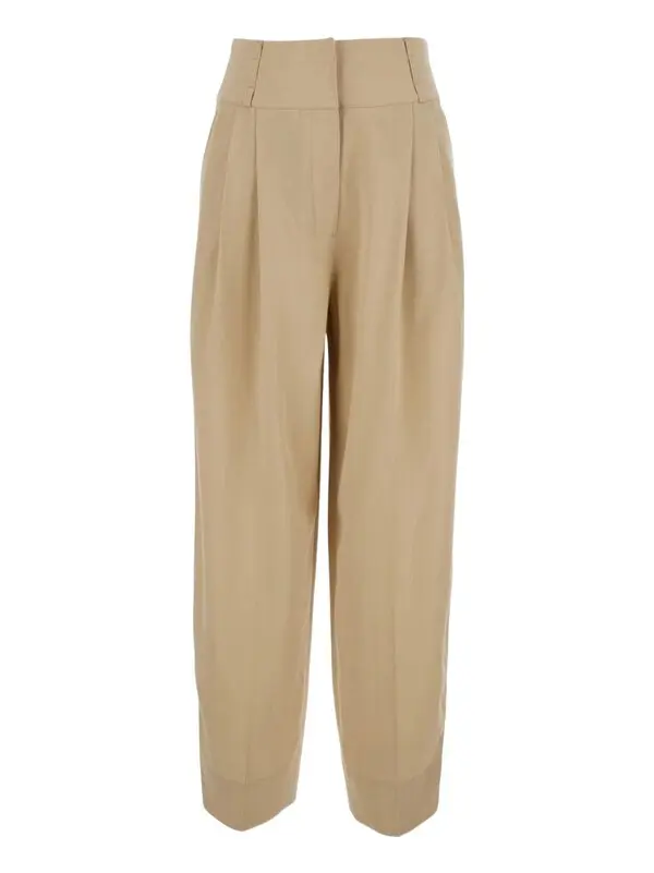 TOTEME Draped Balloon Trousers - Nude