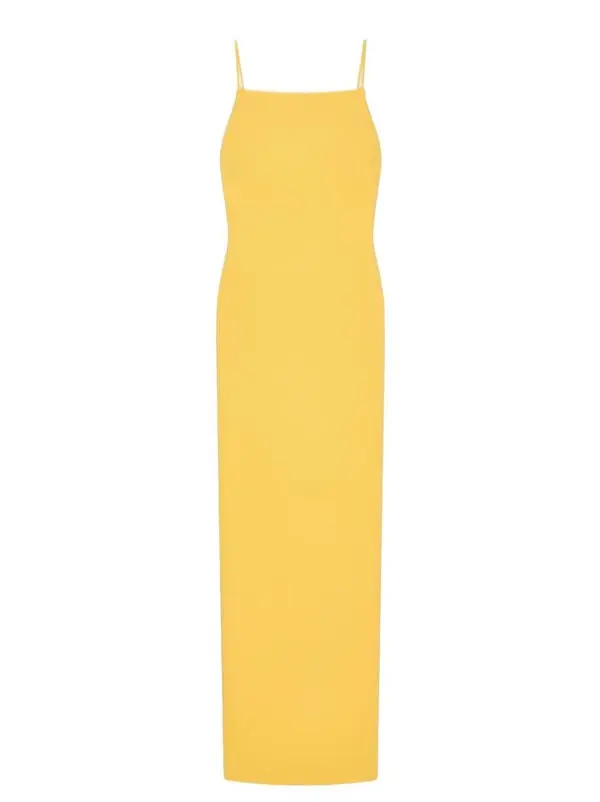 Givenchy Sliced Long Dress In Crepe Cady - Aureus