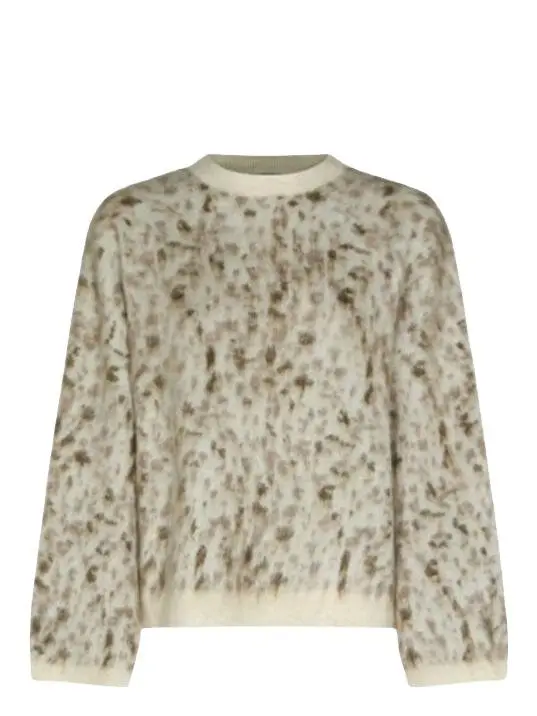 Brunello Cucinelli Graphic Print Crew Neck Long Sleeve Jumper - No