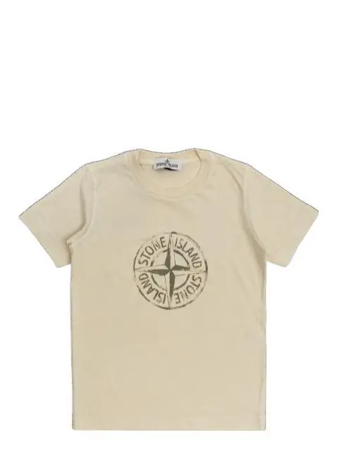 Stone Island Printed T-shirt - Gypsum Color