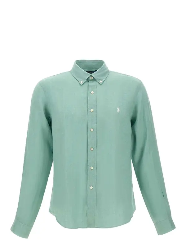 Polo Ralph Lauren Logo-embroidered Button-down Shirt - Green