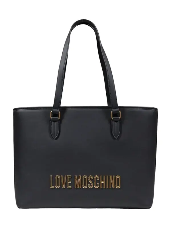 Moschino Double Handle Shoulder Bag - Black