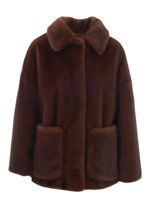 Herno Shearling Coat - Moro