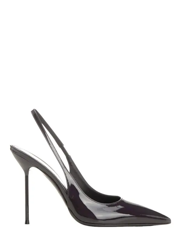 Paris Texas Linda Slingback Heels - Black