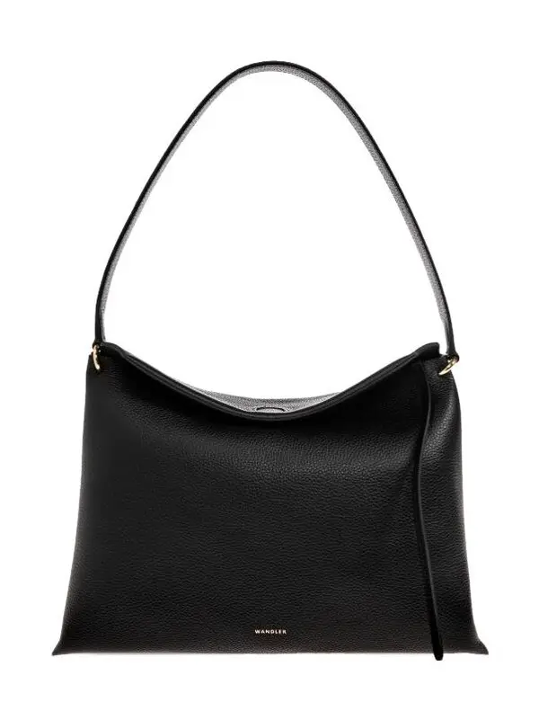 WANDLER Flap Shoulder Bag - Black