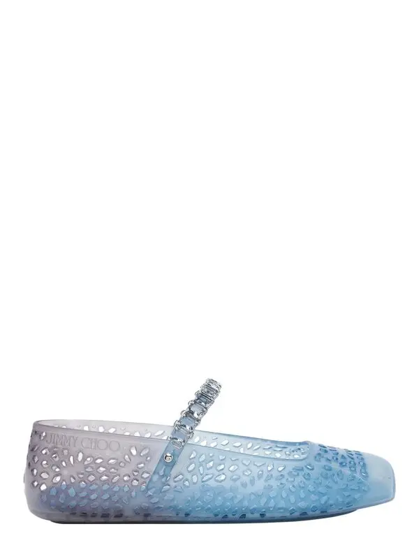 JIMMY CHOO Embellished Flat Shoes - Blue