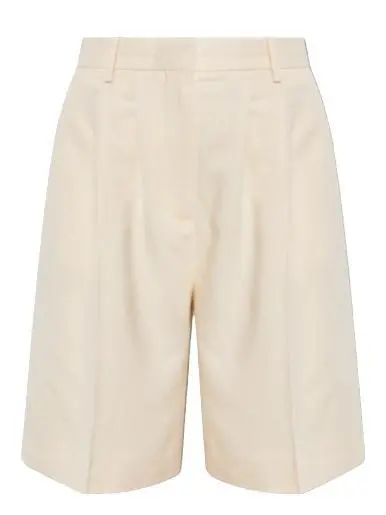 ANINE BING Brice Pleated Shorts - Nude