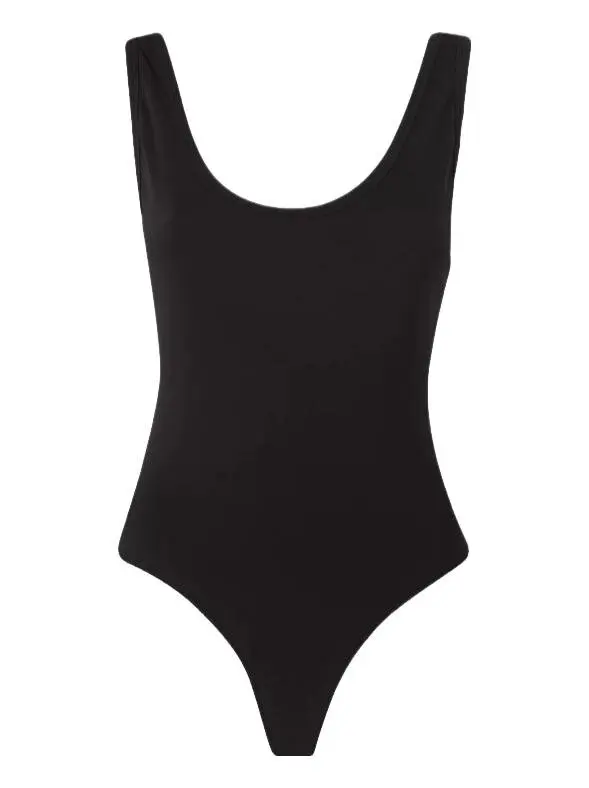 Wardrobe.NYC Crew Neck Bodysuit - Black