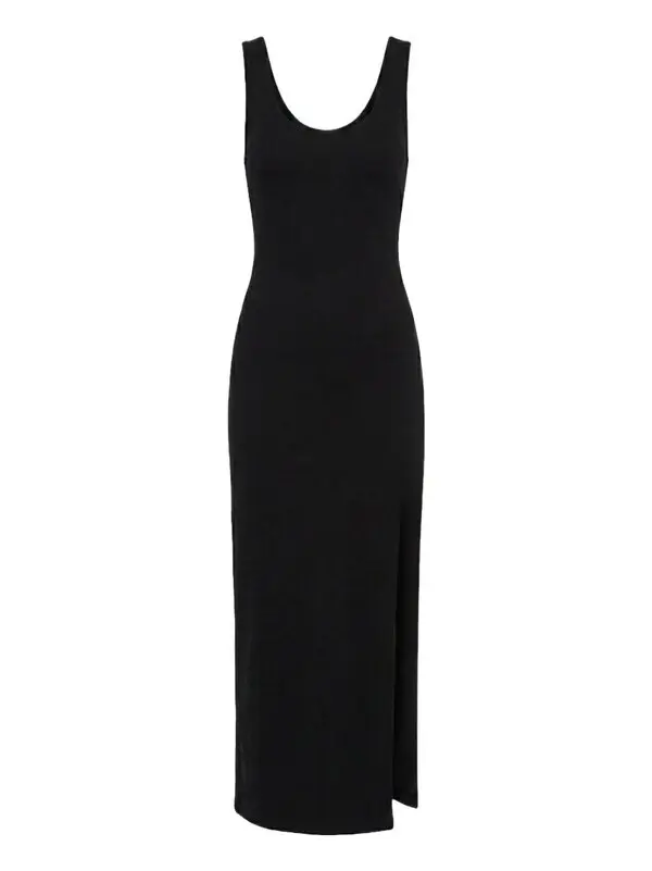 Wardrobe.NYC Sleeveless Maxi Dress With Side Slits - Black