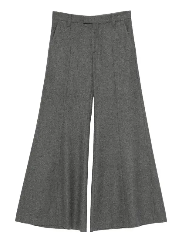 Brunello Cucinelli Wide Leg Trousers - Grey