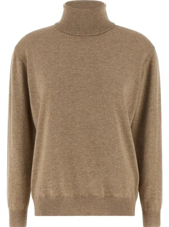 Brunello Cucinelli Long-sleeved Turtleneck Jumper - Brown