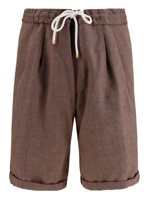 Brunello Cucinelli Drawstring Shorts - Brown