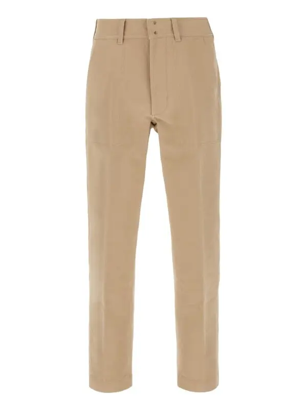 TOM FORD Mid-rise Straight-leg Trousers - Nude